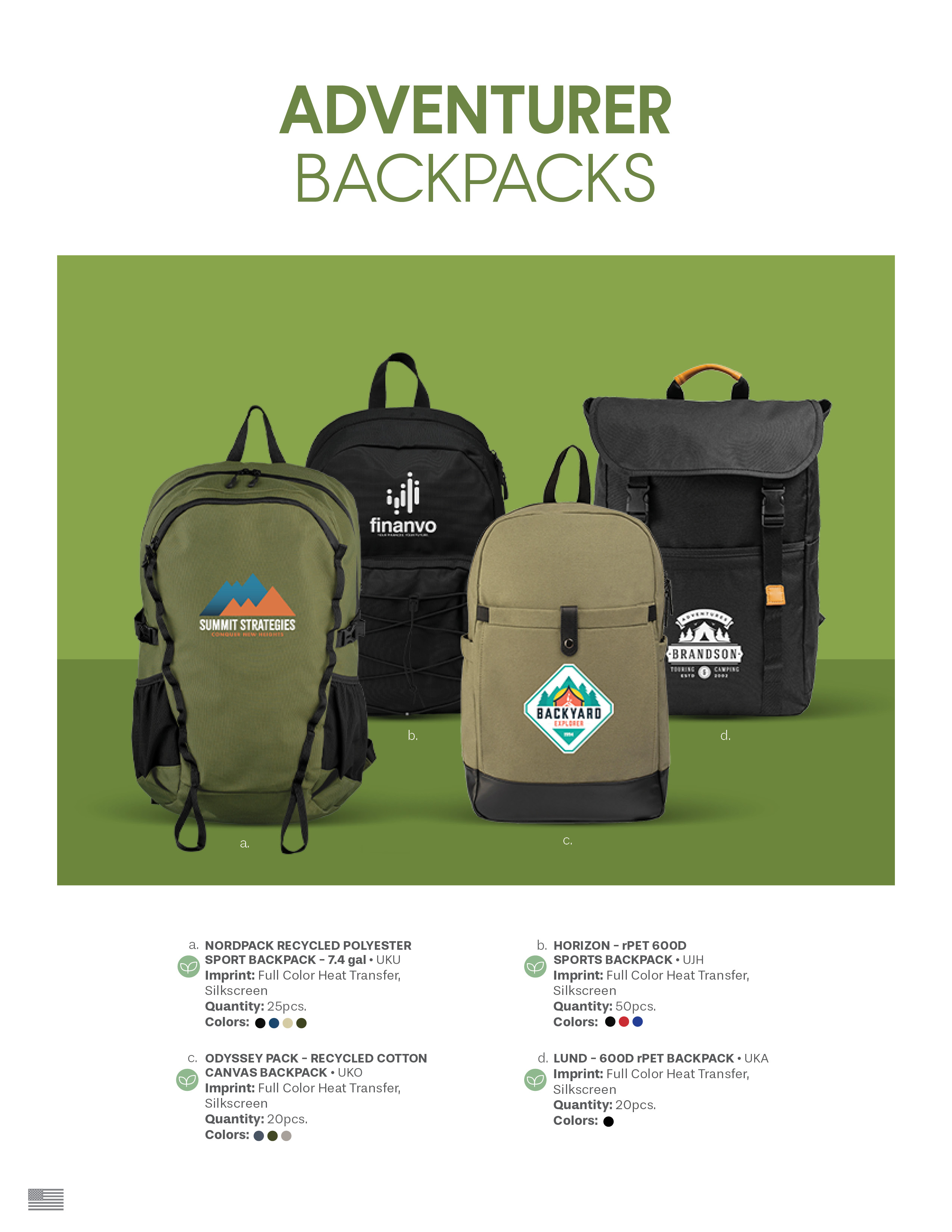 adventurer backpacks